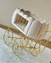 Luxury Baby Crib With Gold Wheels - Light Beige – PinkRooms
