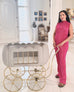 Luxury Baby Crib With Gold Wheels - Light Beige – PinkRooms