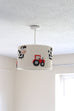FARM THEMED LAMPSHADE decorated with cows and red tractors 🐄 – PinkRooms